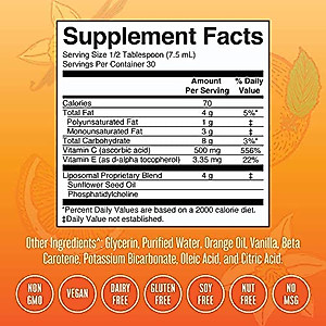 Vitamin C & Zinc Immunity Liposomal Bundle by MaryRuth's | Megadose Vitamin C Liposomal 500mg, 7.6oz | Megadose Zinc Liposomal 18mg, 15.22oz | Vegan, Non-GMO