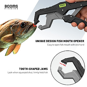 Booms Fishing TK6 6PCS Fishing Tools Set, 7.5” Aluminum Fishing Pliers and Fish Gripper Combo, Saltwater Fishing Accessories and Equipment, Great Fishing Tools for Men