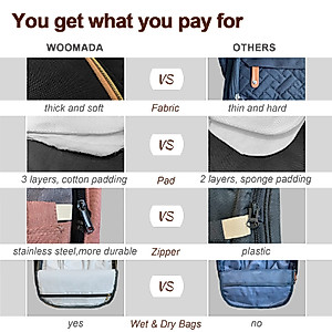 WOOMADA Baby Diaper Bag Backpack with Changing Station & Organizing Pouches for Baby Girl (pink2)