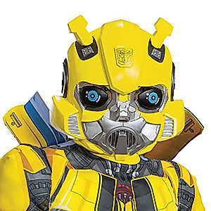 Disguise Bumblebee Muscle Costume for Kids, Official Transformers Rise of the Beasts Padded Costume and Mask, Size (10-12)