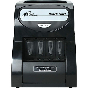Royal Sovereign Electric Coin Sorter/Counter, Patented Anti-Jam Technology, 1 Row of Coin Counting (QS-2AN)