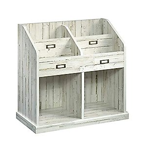 Sauder Barrister Lane Bookcase, White Plank Finish