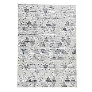GAOMON Modern Area Rug 5x7 Modern Distressed Rug Ultra Soft Indoor Fuzzy Floor Cover for Living Room Bedroom Non-Slip Non-Shedding Home Office Floor Carpet Low Pile Contemporary Abstract Rug Grey
