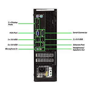 Dell OptiPlex 9020 Small Form Computer Desktop PC, Intel Core i5 3.4GHz Processor, 16GB Ram, 512GB M.2 Solid State, Wireless Keyboard & Mouse, Wi-Fi & Bluetooth, Windows 10 Pro (Renewed)