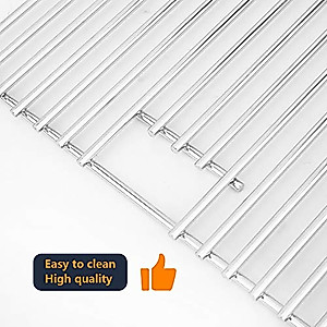 Cooking Grates for Nexgrill 720-0830H 720-0783C 720-0783E 720-0830D, Charbroil 463344015, 463449914, Master Forge 1010037, Kenmore 122.16119, Uniflame GBC981W, Stainless Grill Grates Replacement Parts