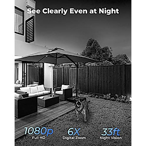 REOLINK Solar WiFi Camera Security Outdoor, 100% Wire-Free, No Hub Needed, 1080p, 2-Way Talk, Night Vision, PIR Motion Detection, Works with Alexa, Argus Eco with Solar Panel
