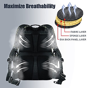 Rodeel Large Storage Backpack Fishing Hiking Tackle Backpack, Saltwater Resistant Fishing Bags