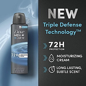 Dove Men+Care Dry Spray Antiperspirant Deodorant 48-hour sweat and odor protection Cool Fresh Dry Spray Antiperspirant for men formulated with vitamin E and Triple Action Moisturizer 3.8 oz