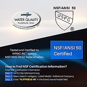 POOLPURE Garden Hose End Pre Filter and Pleatco PRB35-IN Replacement Spa Filter Suit, Compatible with Unicel C-4335, Guardian 409-219, Filbur FC-2385, 17-2482, 25393, 303557, Drop in Hot Tub Filter