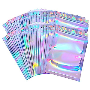 Dime Bag 100pcs Plastic Bag Glitter Earrings Bead Earrings Food Storage Resealable Tea Storage Reusable Self Lock Bag Storage Bag Necklace Wrapping Bag Container Symphony Abs