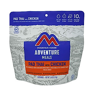 Mountain House Pad Thai with Chicken | Freeze Dried Backpacking & Camping Food |2 Servings | Gluten-Free
