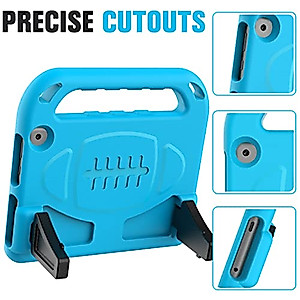 LEDNICEKER Kids Case for All-New Fire HD 8 & Plus 2020 & 2022- Lightweight Shockproof Handle with Stand Kid-Proof Case for Amazon Fire HD 8 inch Tablets (2022/2020 Release) - Blue