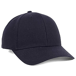'47 Blank Classic MVP Cap, Adjustable Plain Structured Hat for Men and Women – Navy