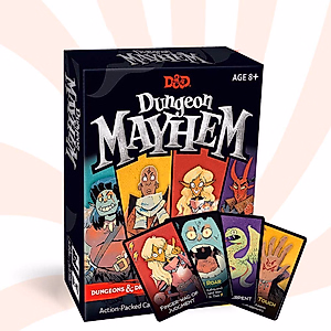 Dungeons & Dragons Dungeon Mayhem | Dungeons & Dragons Card Game | 2–4 Players, 120 Cards