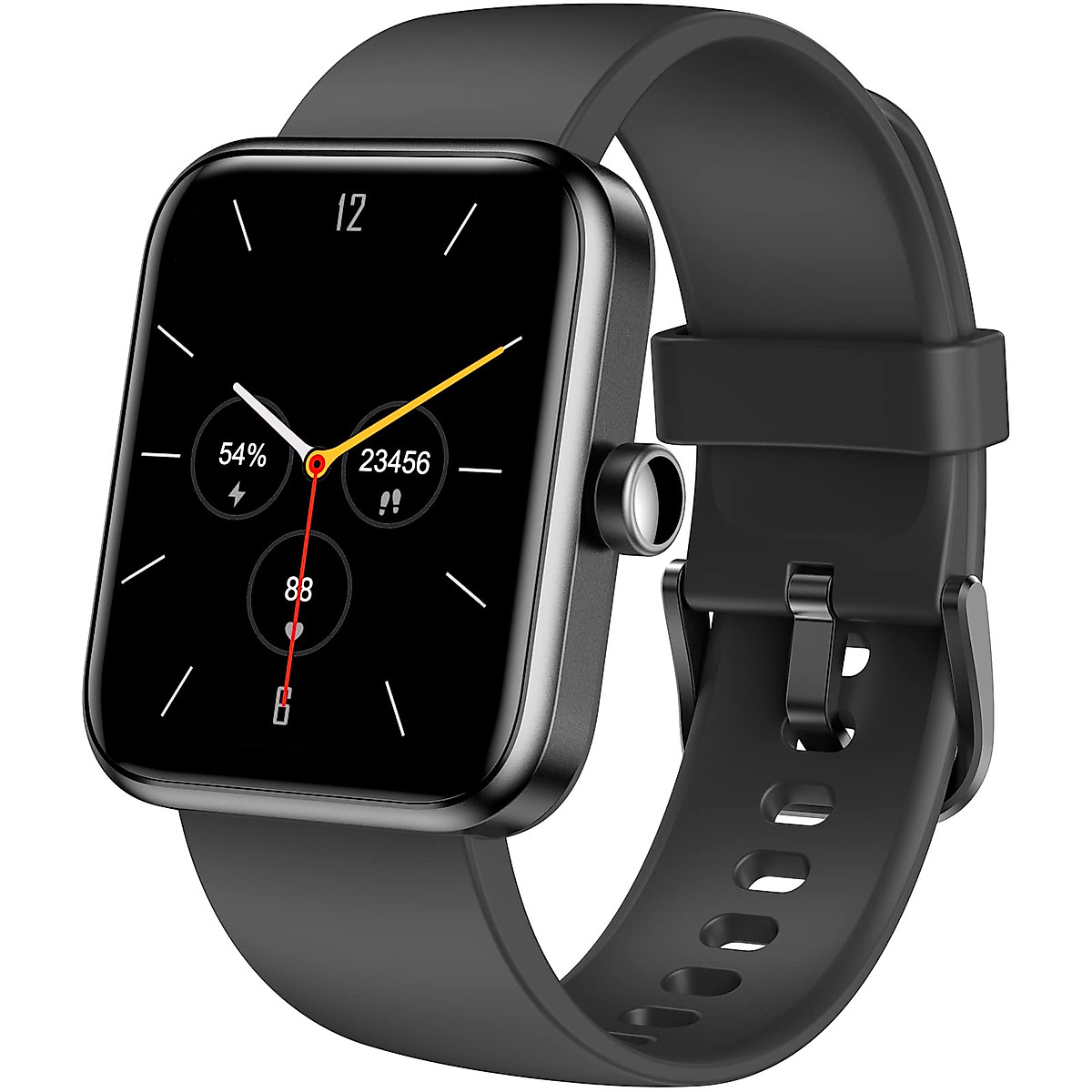 TOZO S2 40mm Mini Smart Watch Alexa Built-in Fitness Tracker with Heart Rate, Blood Oxygen and Sleep Monitor 5ATM Waterproof HD Color Touchscreen for Men Women Compatible with iPhone&Android Black