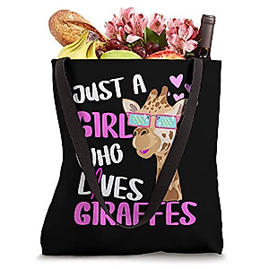 Just Girl Who Loves Giraffes | Giraffe Tote Bag