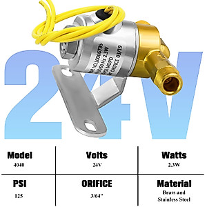 4040 Solenoid Valve for Aprilaire Humidifier - Funmit 24 Volt Brass Humidifier Water Solenoid Valve Fit for 400 400M 500 500M 600 600M 558 550A 550 568 560 560A 700 700M 768 760A 760
