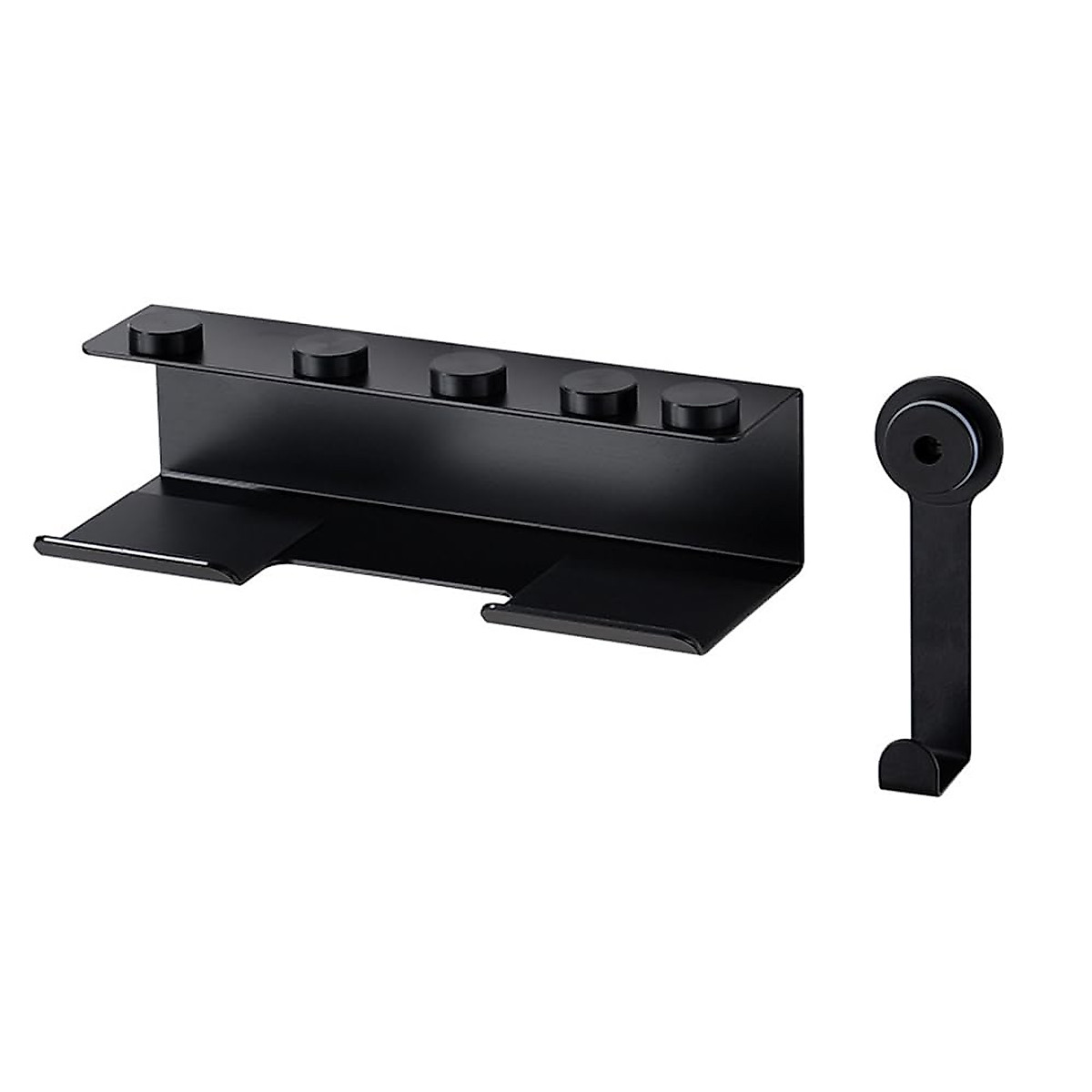 GENCAM Airwrap Wall Mount Organizer for Shark Flexstyle, Aluminum Alloy Storage Holder for Shark 430/440 Flexstyle, Wall Mount Holder for Shark Flexstyle and Attachments (Black)