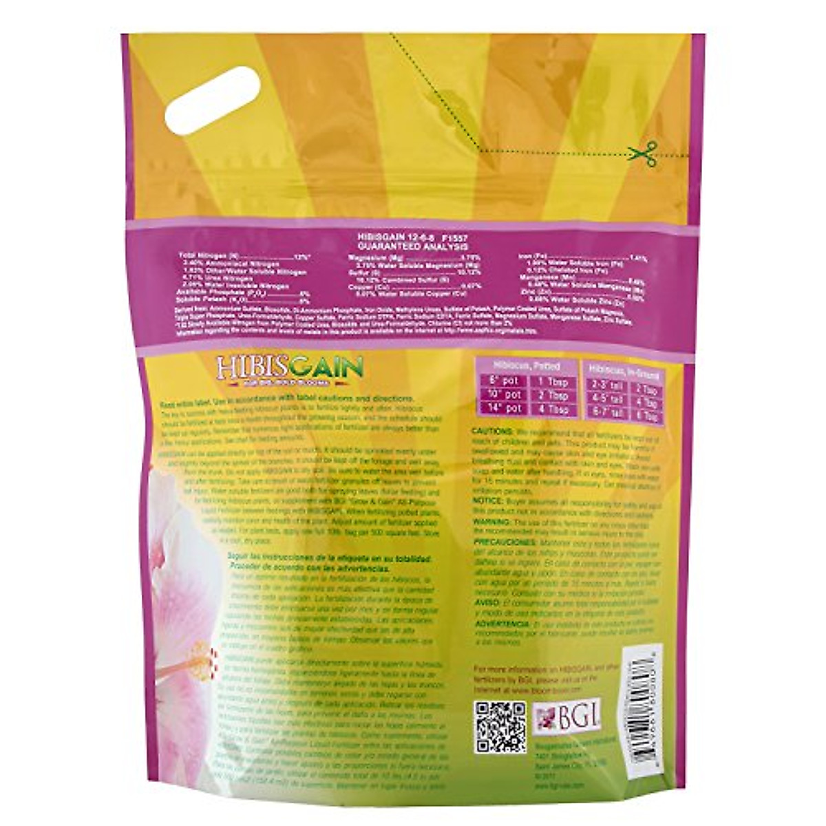 BGI HIBISGAIN 10lb Bag, Hibiscus Fertilizer