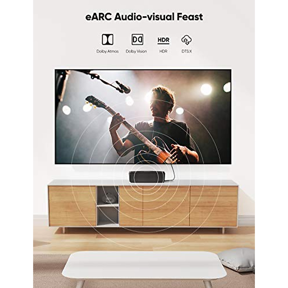 8K HDMI Cable 2.1 2-Pack 6.6FT, Highwings Slim 48Gbps High Speed HDMI Braided Cord-4K@120Hz 144Hz 8K@60Hz, HDCP 2.2&2.3, Dynamic HDR,eARC,DTS:X,RTX 3090,Dolby Compatible with Roku TV/HDTV/PS5/Blu-ray