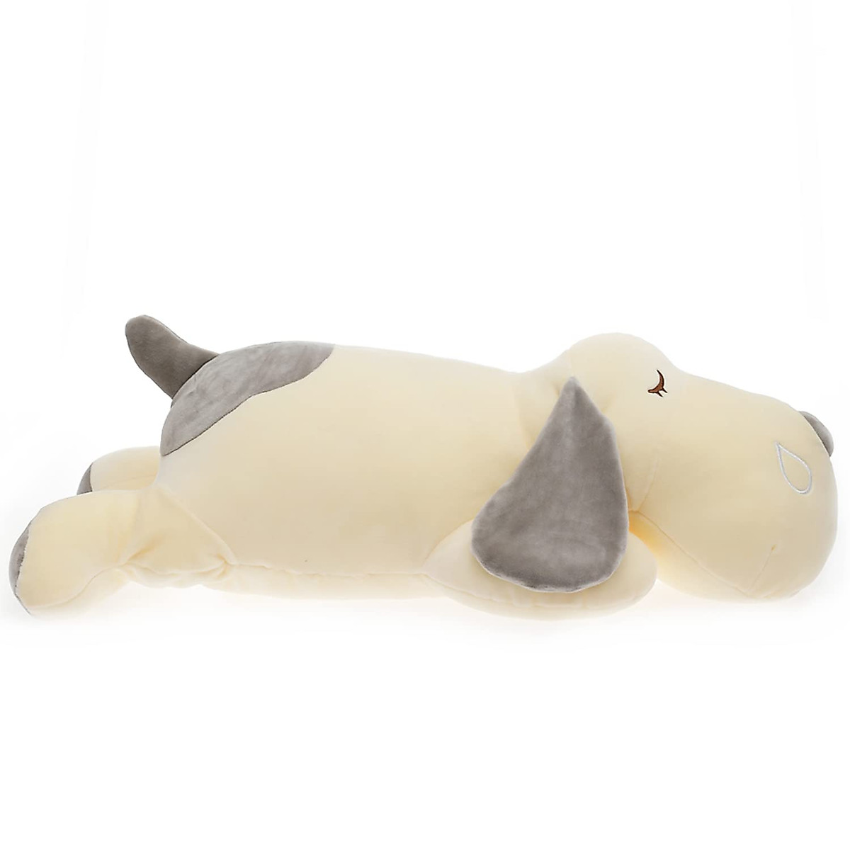 ERDAO Dog Plush Pillow, Soft Dog Stuffed Animals Toy Dog Plushie Body Pillow Gifts for Kids Girls Boys (Gray, 17.7 inch)