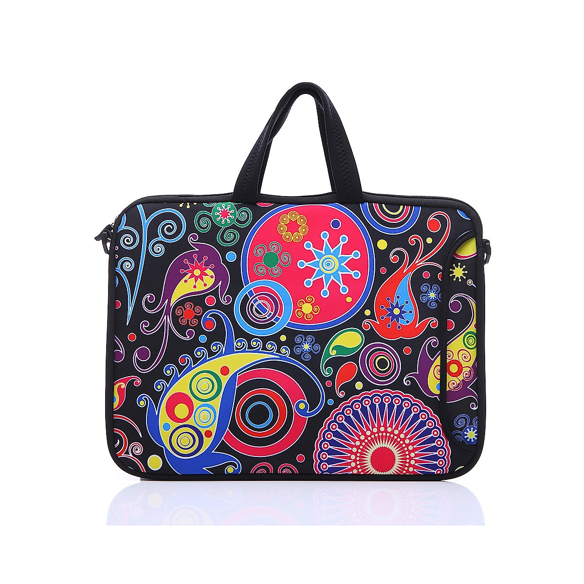 11-Inch to 12-Inch Neoprene Laptop Sleeve Case Bag with shoulder strap For 11", 11.6", 12" Ultrabook/Acer/Asus/Dell/HP/Toshiba/Lenovo/Chromebook (Colorful)