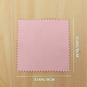 Hofun Jewelry Polishing Cloths, Silver Jewelry Cleaning Cloth, Tarnish Remover for Jewelry, 50 pcs, 3 * 3 inch, Pink