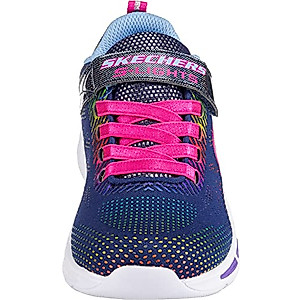 Skechers Litebeams-Gleam N'Dream Sneaker, Navy/Multi, 2 US Unisex Little Kid