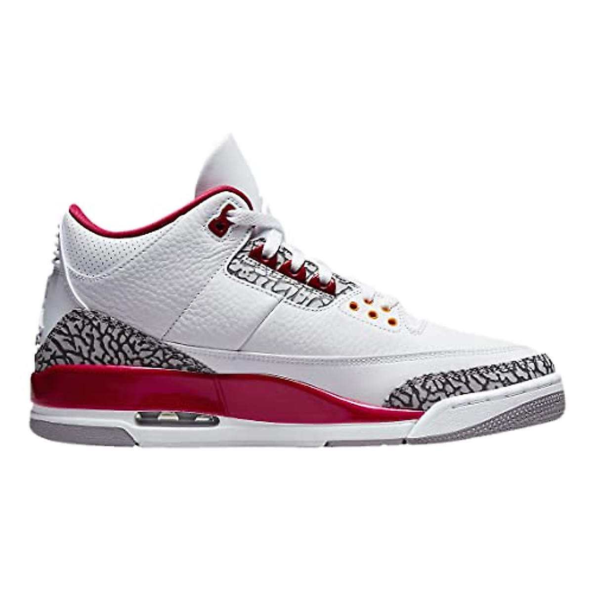 Nike Jordan Mens Air Jordan 3 CT8532 126 Cardinal, White/Light Curry-cardinal Red, Size 10.5