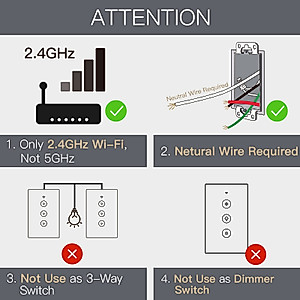 MOES WiFi Smart Wall Touch Light Switch Glass Panel Wireless Remote Control by Mobile APP Anywhere Compatible with Alexa,Timing Function No Hub Required (Wall Switch 3 Gang)