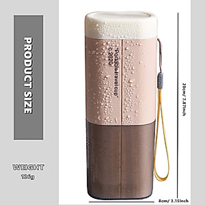 Travel Toothbrush Case Multifunctional Toothpaste Container Case Portable Business Trips Wash Cup Holder Organizer Toothbrushes Towel Storage Box for Traveling, Camping, Business Trip School, Pink