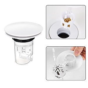 HUIFACAI Professional Shower Drain Hair Catchers Bathtub Stopper Bathroom Sink Stopper Drain Plug Suiatble for Bathroon Kitchen Bathtub Stopper