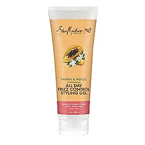 SheaMoisture Frizz Control Styling Gel for Curly Hair Papaya and Neroli Alcohol Free Hair Gel Oz, 8 Ounce