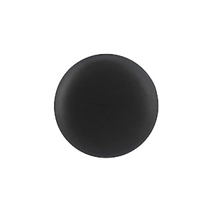 Richelieu Hardware BP486900 Gatineau Collection 1 3/8-inch (35 mm) Matte Black Modern Cabinet and Drawer Mushroom Knob for Kitchen, Bathroom, and Furniture