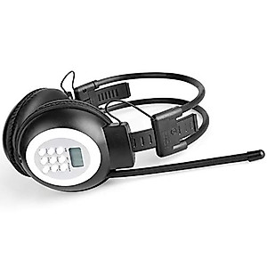 Headphone Radio,Portable FM Radio Headphones with LCD Display Noise Reduction Ear Muffs,FM Receiver Headphones,Wireless Headset with Radio for Walking,Jogging,Daily Works