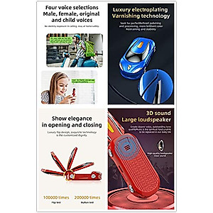 Tuanzi F18 Smallest Flip Cellphone GSM Unlocked 2G Mini Phone MTK6261 Bluetooth Mini Backup Pocket Portable Car Model Mobile Phone Gift for Kids (Gold)