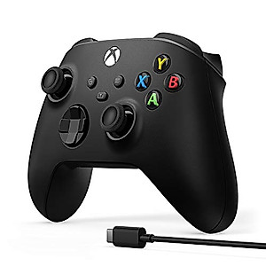 Xbox Core Wireless Controller + USB-C Cable – Carbon Black