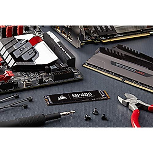 Corsair MP400 8TB M.2 NVMe PCIe x4 Gen3 SSD (Sequential Read Speeds of up to 3,480 MB/s, Write Speeds of up to 3,000 MB/s, High-Density 3D QLC NAND) Black