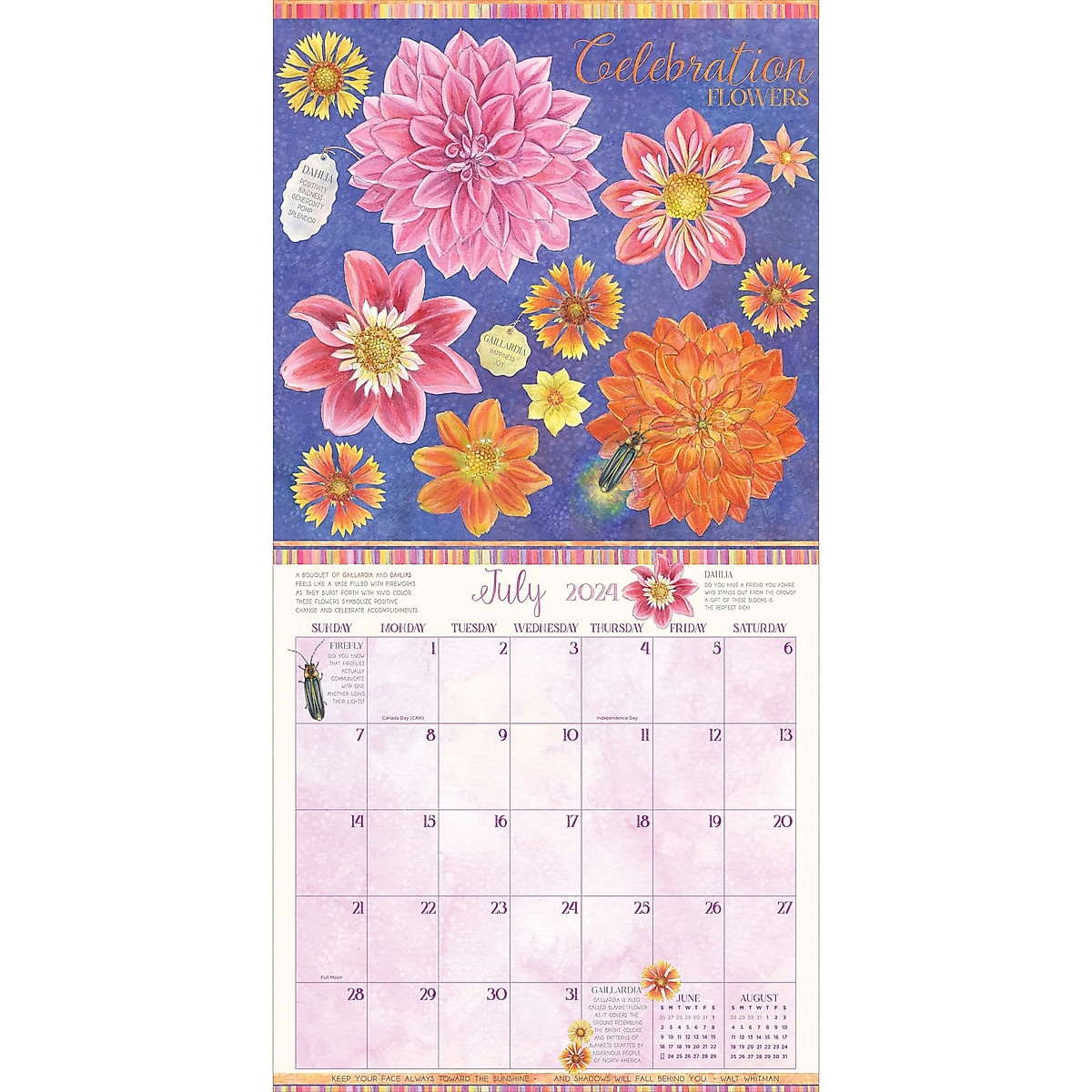 TF PUBLISHING 2024 The Language of Flowers Wall Calendar | Large Grids for Appointments and Scheduling | Vertical Monthly Wall Calendar 2024 | Home & Office Organization | Matte Paper | 12"x12"