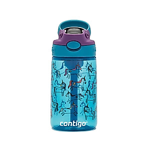 Kids Water Bottle with Redesigned AUTOSPOUT Straw, 14 oz., Unicorn