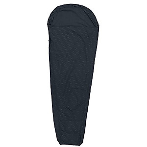 ALPS Mountaineering Brushed Polyester Mummy Sleeping Bag Liner - Charcoal