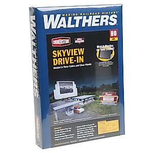 Walthers Cornerstone HO Scale Model Skyview Drive-in Theater