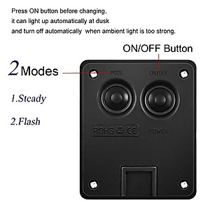 chuangsheng Premium Quality Solar String Light, 20 LED Waterproof Rose Solar Fairy String Lights for Christmas Garden Patio Wedding Party Fence Window and Home Holiday Festival Decorations (White)