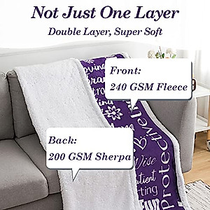 mami home I Love You Mom Blanket – Meaningful Mom Blanket, Mother’s Day Present Ideas, 60x50 (Sherpa, Purple) - Mom Birthday Gifts, Mothers Day Blanket Gifts, Mom Gifts from Daughter