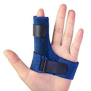 Trigger Finger Splints, Finger Brace with 2 Gel Sleeves for Injured Mallet Finger, Straightening Supports for Sprains Pain Relief, Sports Broken Injury, Dislocated Immobilizer, Knuckle Tendon
