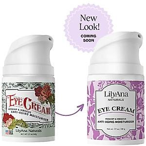 LilyAna Naturals Eye Cream - Eye Cream for Dark Circles and Puffiness, Under Eye Cream, Anti Aging Eye Bag Cream, Improve the look of Fine Lines and Wrinkles - Skin Care Products - 1.7 oz
