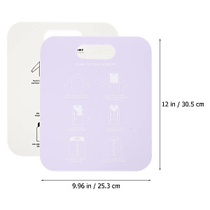 Cabilock 4pcs Shirt Folding Board Creative Lazy Foldable Plates Shirts Laundry Organizer Travel Home Shirt Folder Helper
