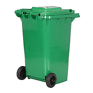 TH-64-GRN Trash Can, Polyethylene, 23-1/2" Width, 39-3/4" Height, 29-1/4" Depth, 64 gallon Capacity, Green