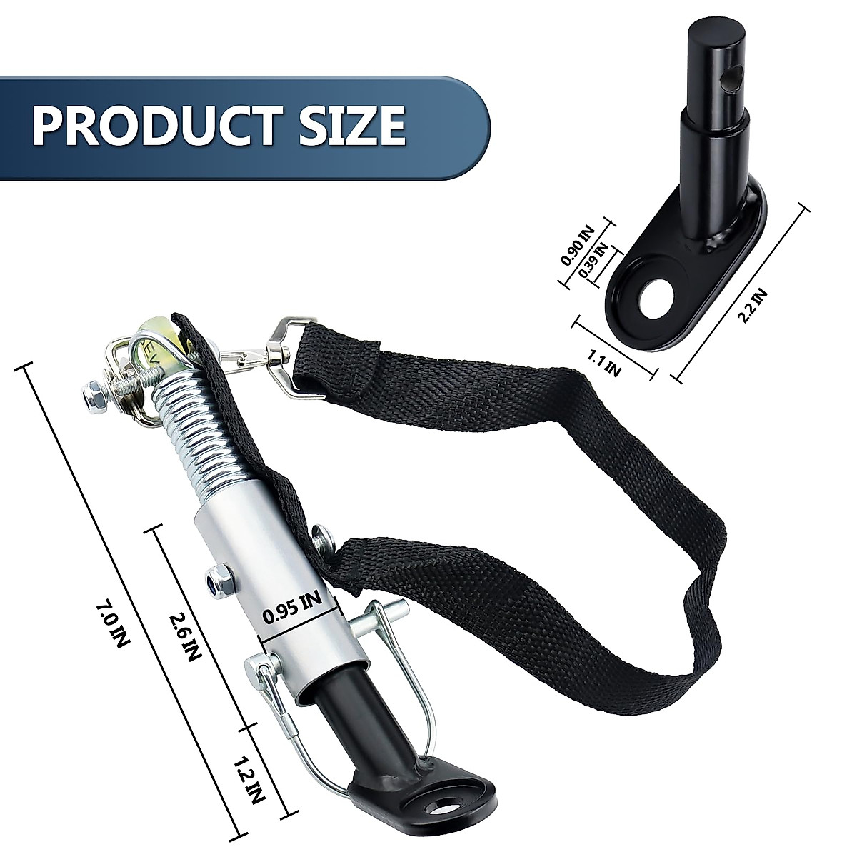 Bike Trailer Hitch Connector Coupler Bicycle Adapter for Children's Trailers,Cargo and Pet Bicycle Trailers,Black Adapter Accessories by Cenipar