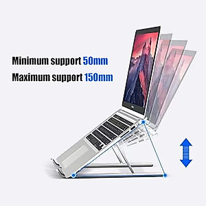 Adjustable Notebook Stand Holder for Desk, Laptop Stands for Reading Stand for Tablet and Book, Foldable and Space Saving Design